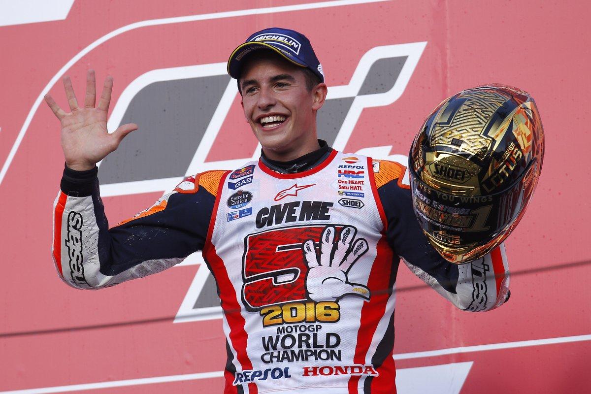 Marc Márquez campeón del mundo de MotoGP 2016